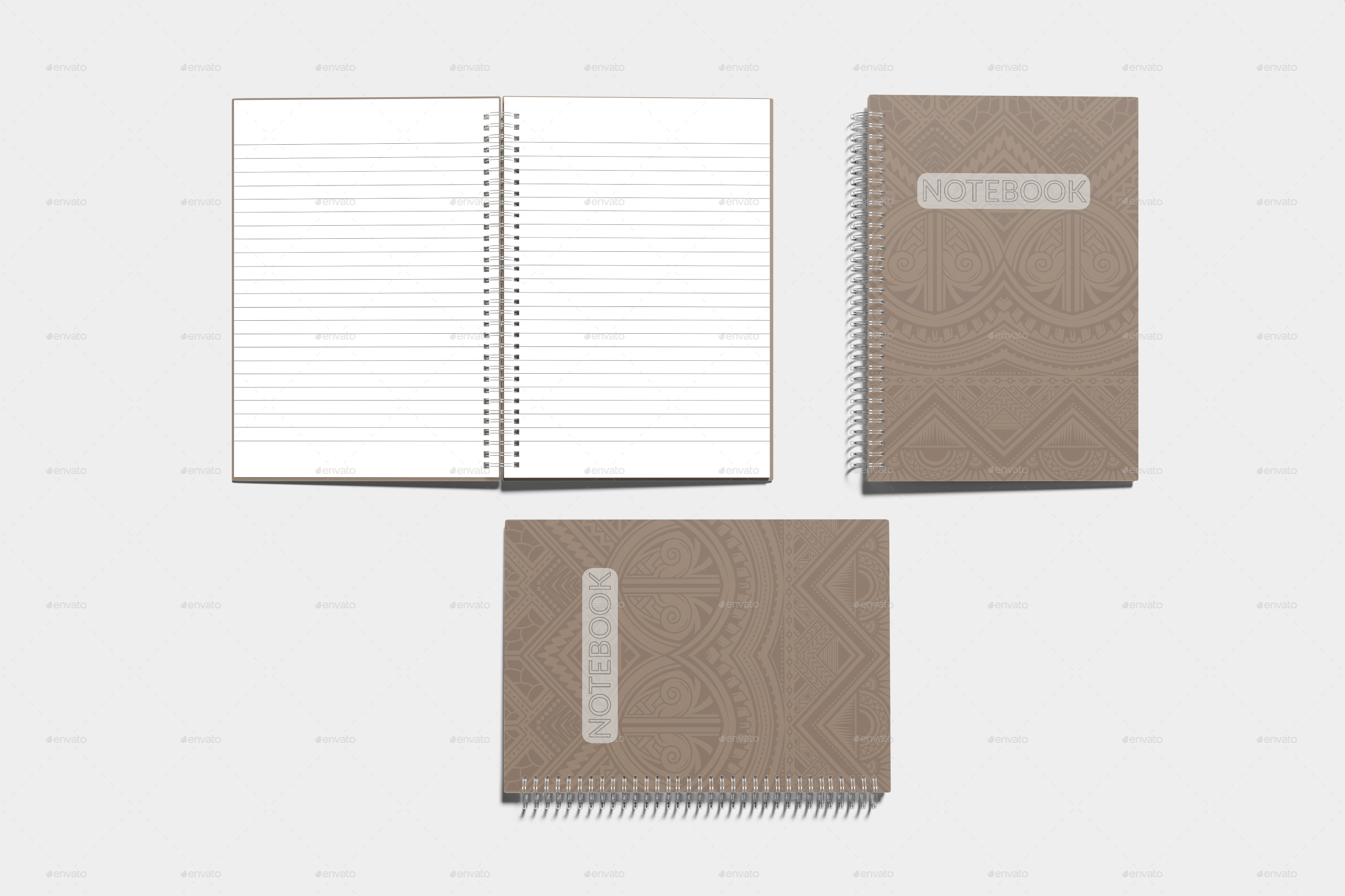 A5 Spiral Notebook Mockup, Graphics | GraphicRiver
